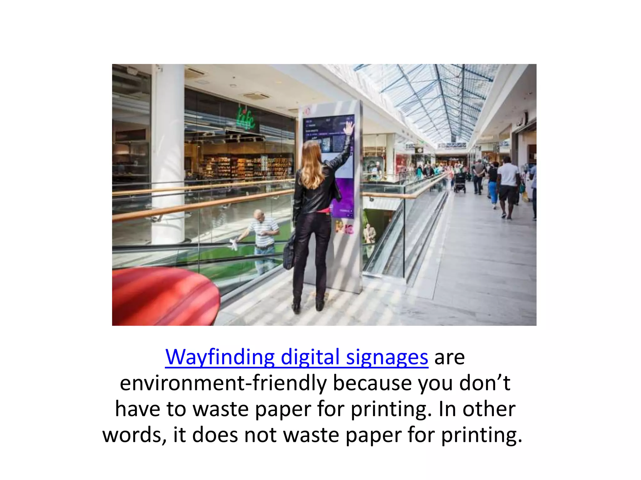Digital wayfinding signage benefits | PPT