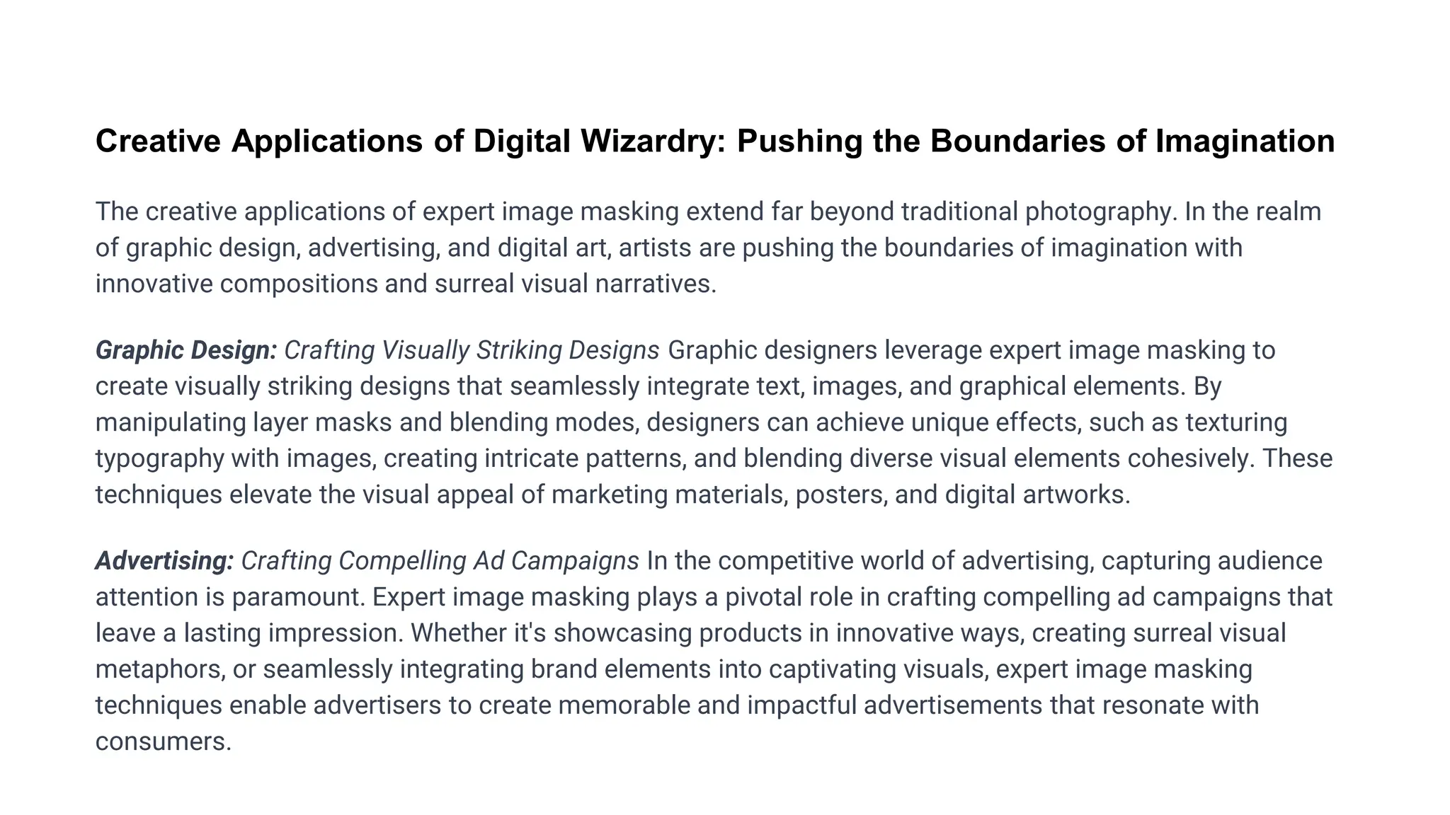Digital Wizardry Enhance Your Images with Expert Image Masking.pptx