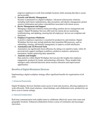 Transforming the Modern Workplace with Digital Workplace Services ...