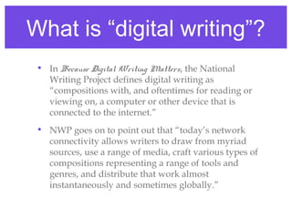 Digitalwriting | PPT