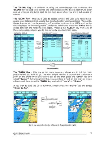 Digital yacht chartplotter sc500 quick start guide | PDF