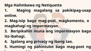Paglinang ng Sariling Kamalayan sa Digital Citizenship at Netiquette sa ...