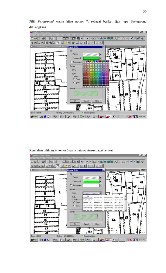 Digitasi peta blok pbb | PDF