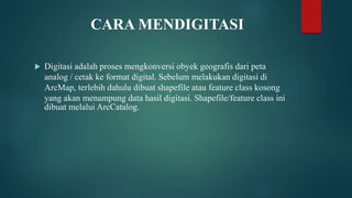 Digitasi peta sig dasar | PPTX