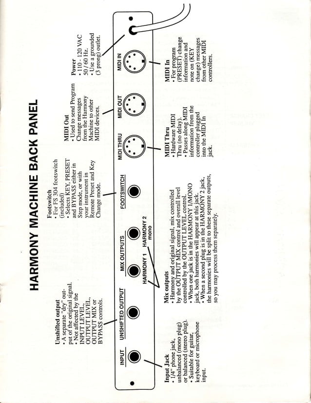 Digitech harmony machine HM4 operation manual | PDF | Digital Audio ...