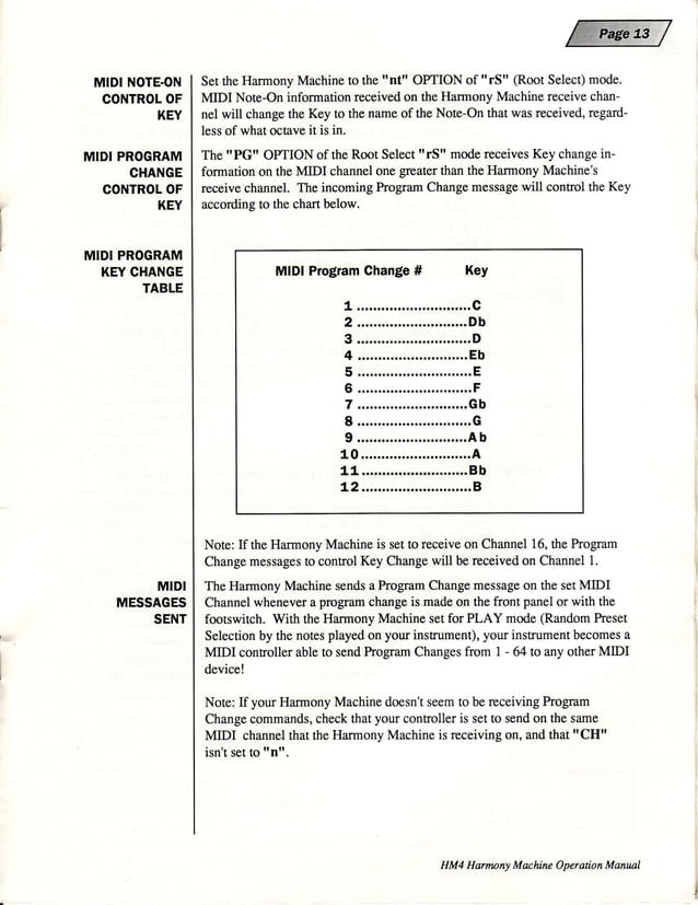 Digitech harmony machine HM4 operation manual | PDF | Digital Audio ...