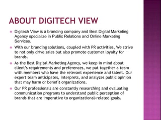 Best PR Agency in India | PPT