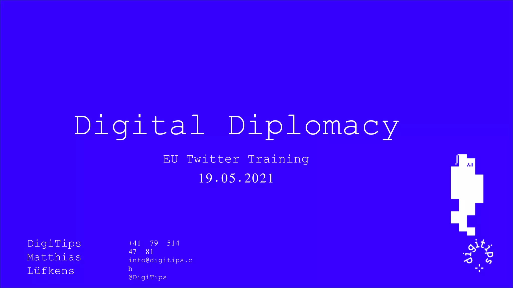Digital Diplomacy 2021 - Brussels | PPTX