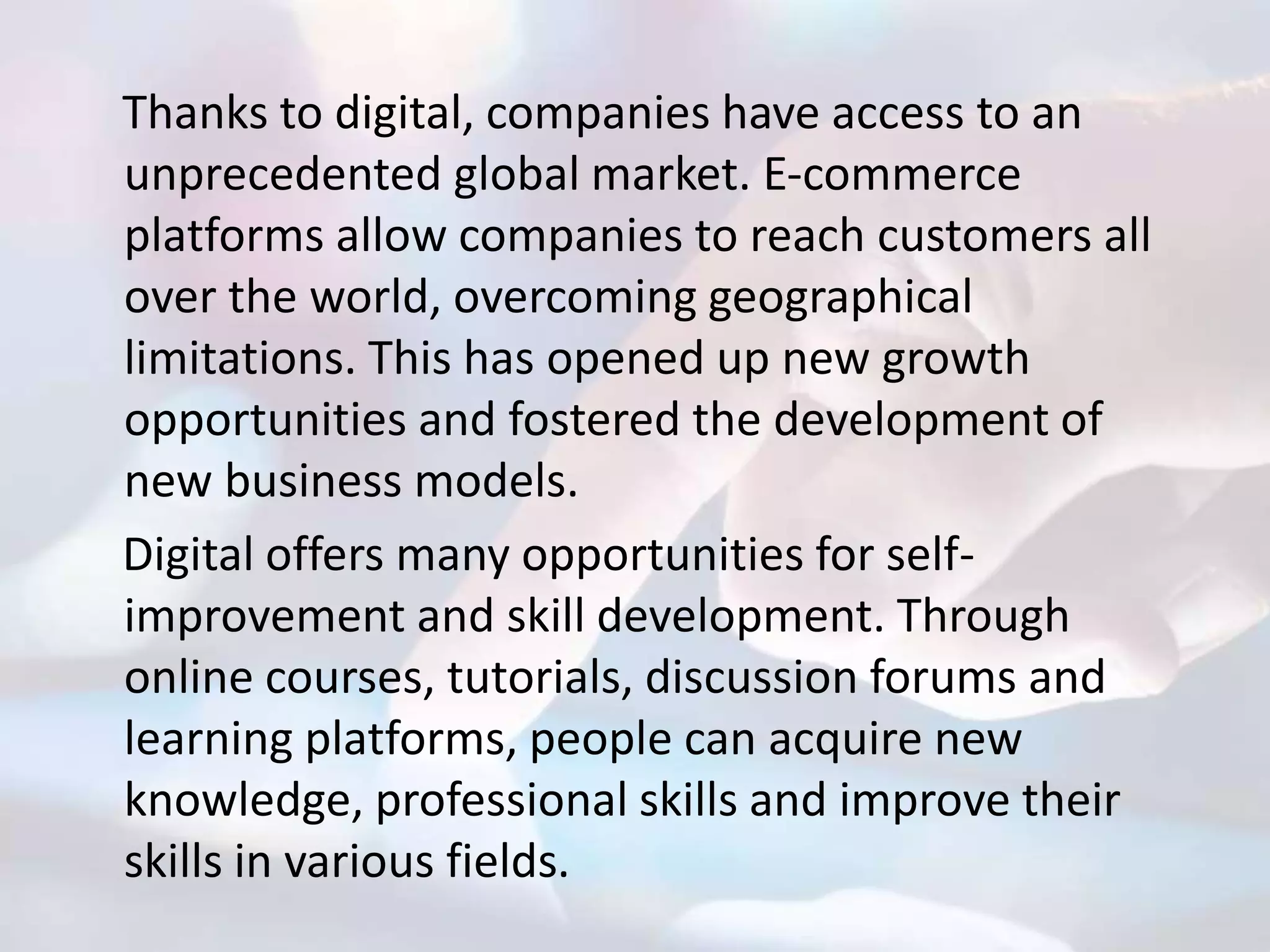 Digitization: why we can't do without it | PPT