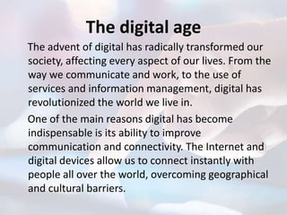 Digitization: why we can't do without it | PPTX | Internet | Computing