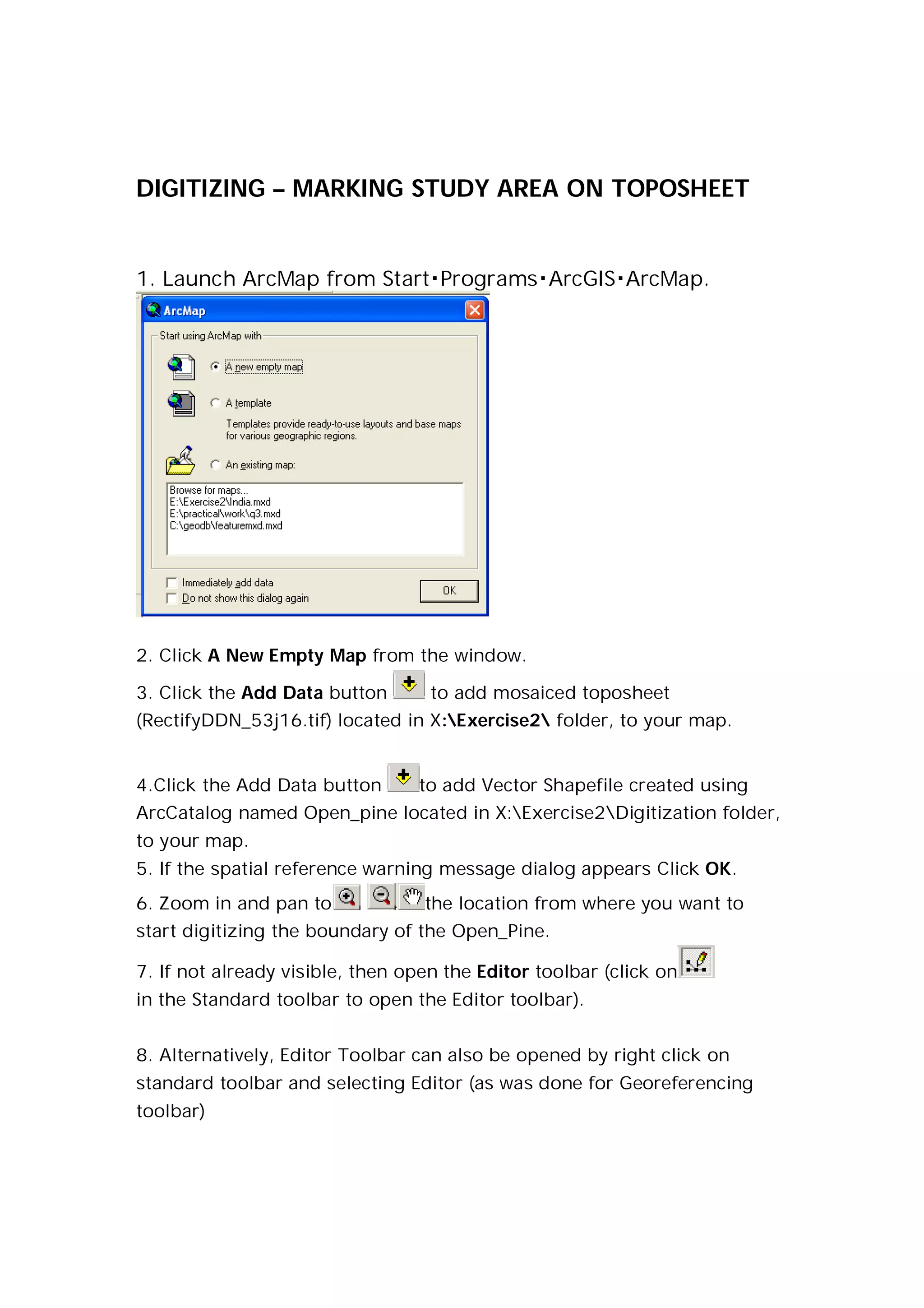 Digitization arc gis | PDF