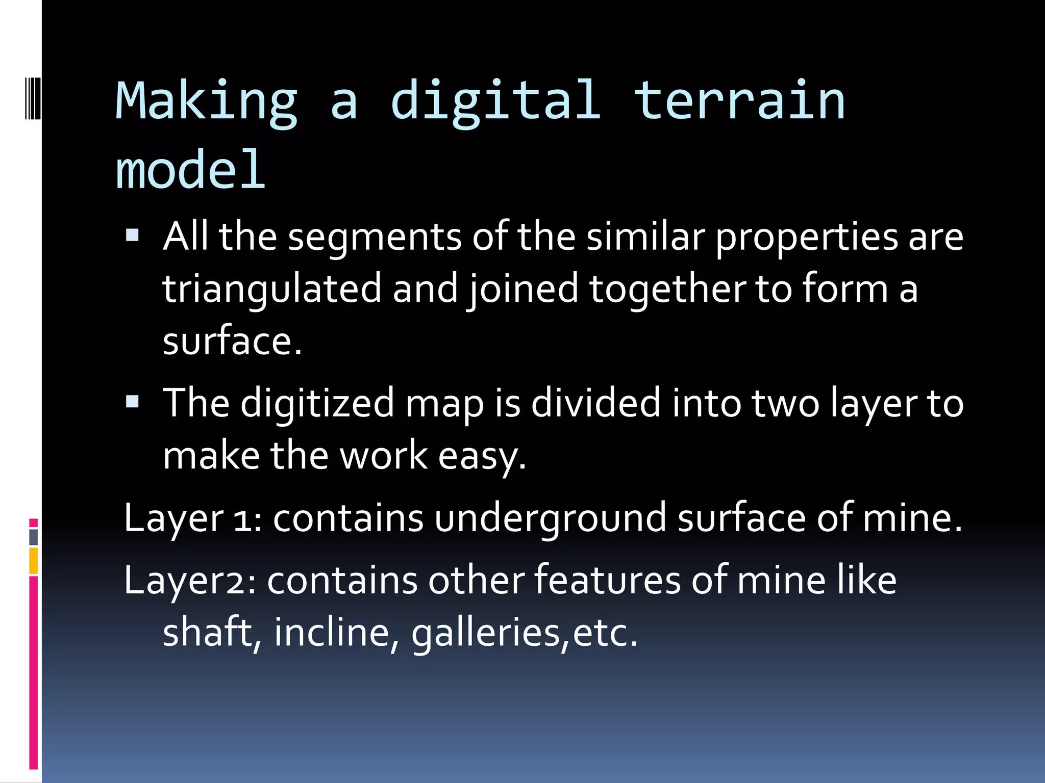 Digitization and 3d modelling of a mine plan | PPTX