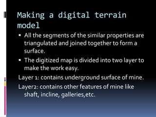 Digitization and 3d modelling of a mine plan | PPTX