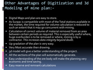 Digitization and 3d modelling of a mine plan | PPTX