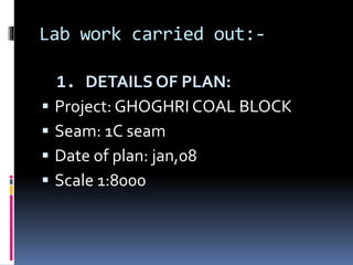 Digitization and 3d modelling of a mine plan | PPTX
