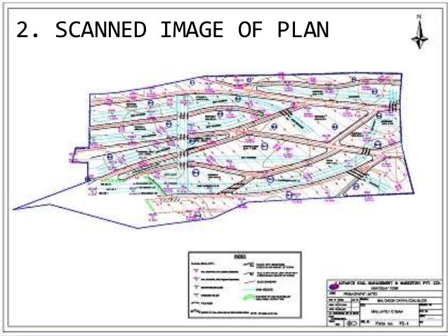 Digitization and 3d modelling of a mine plan