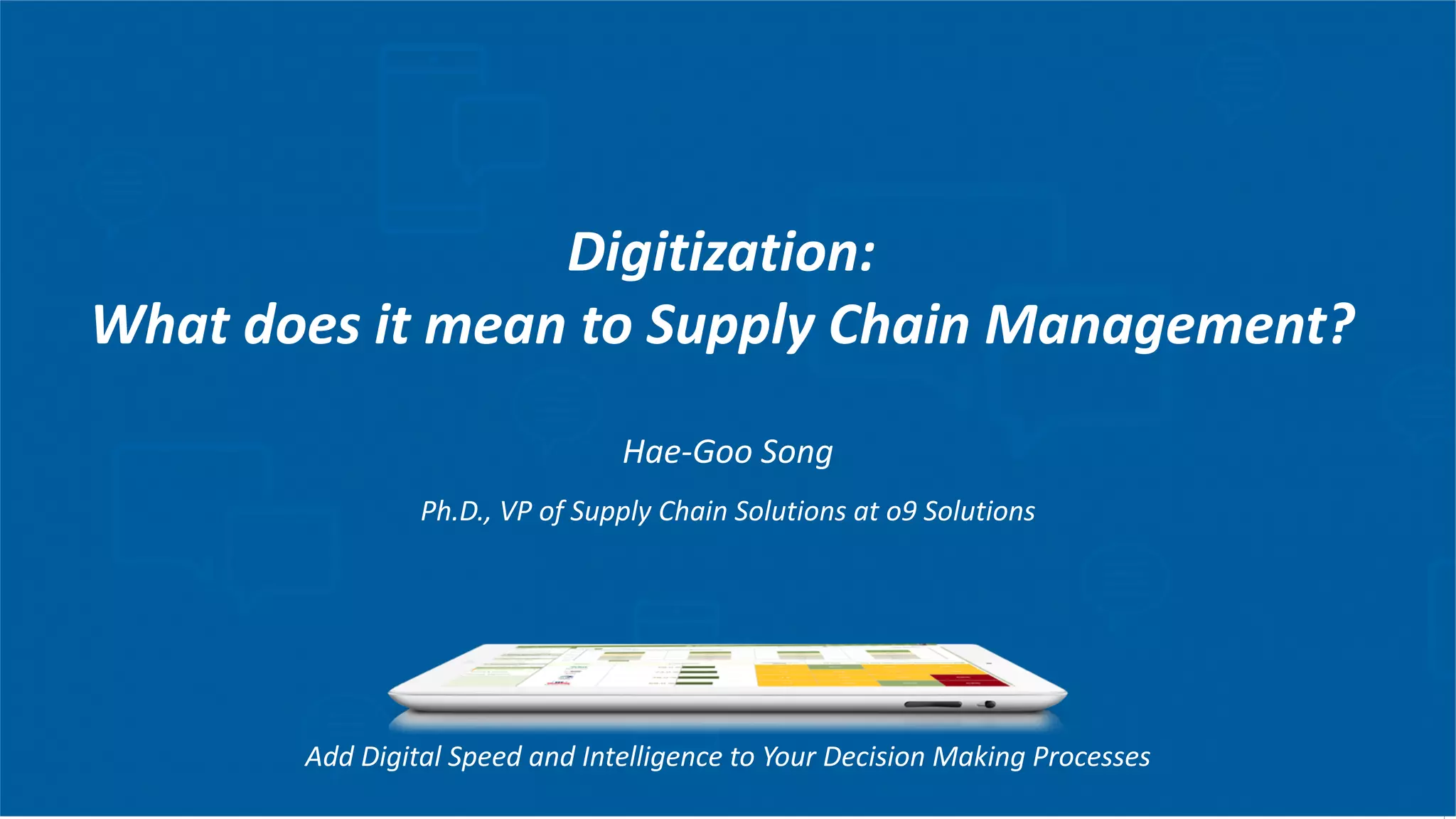 Digitization in supply chain management | PDF