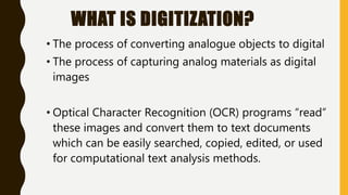 Digitization in theory and practice | PPT