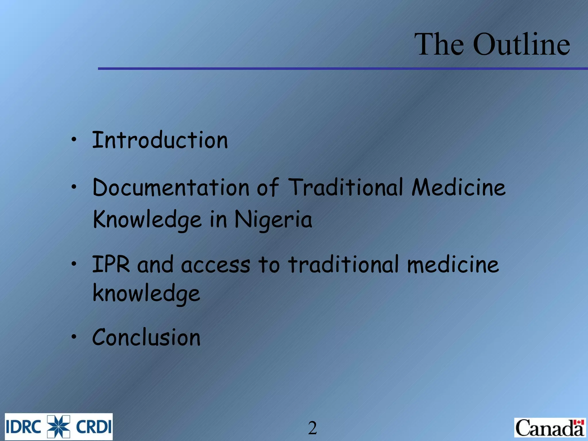 Digitization, IPR and Access to Traditional Medicine Knowledge in ...