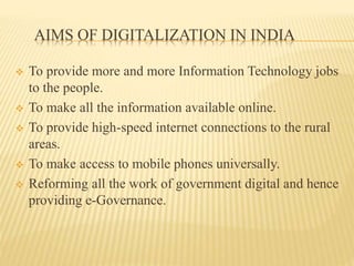 Digitization and Indian Democracy | PPTX | Business | Business and Finance