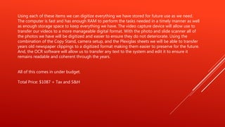 Digitization project | PPTX