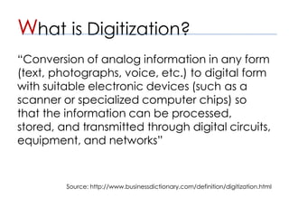 Digitization projects for libraries c samaniego | PDF