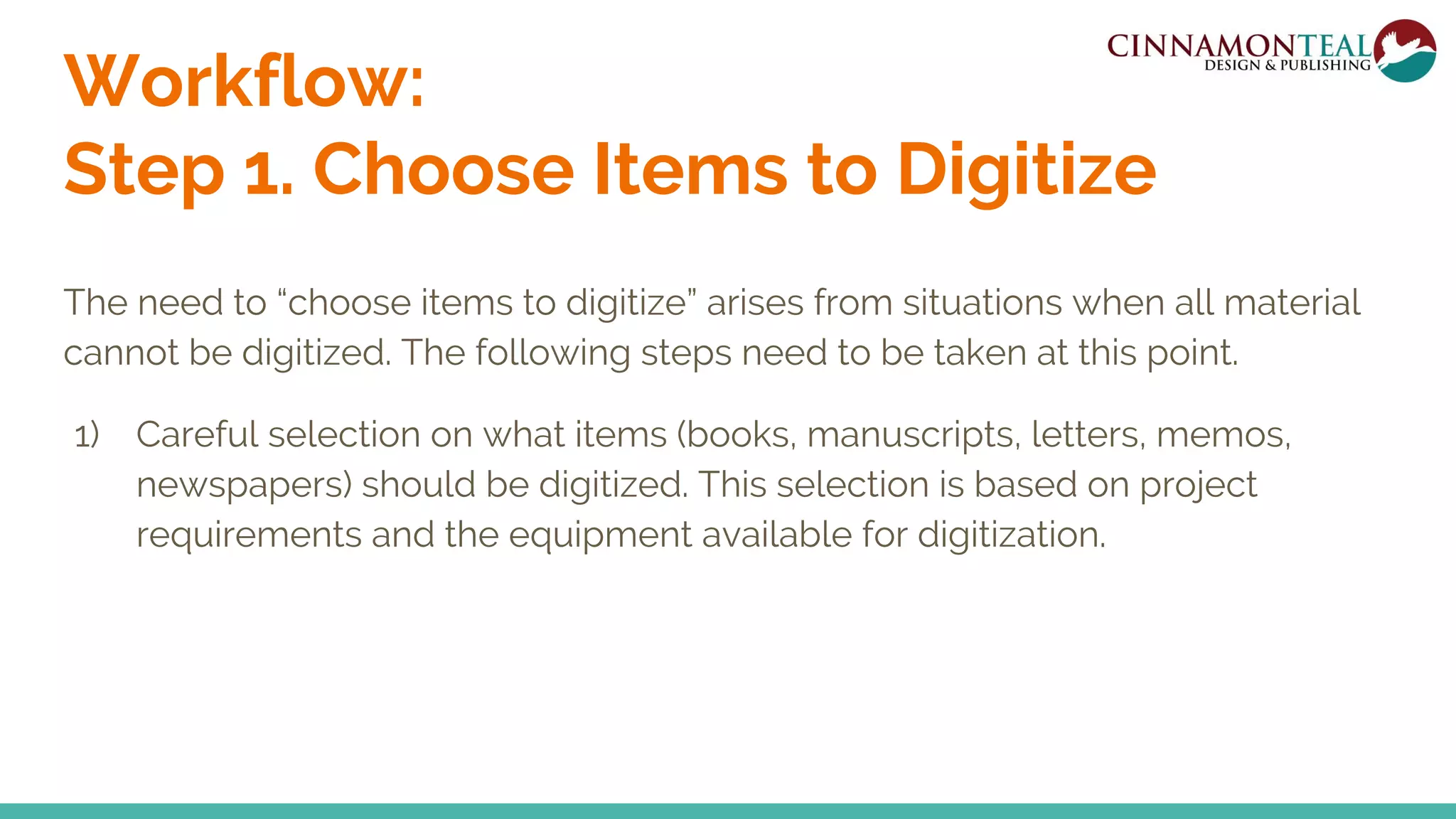 Digitization workflow | PDF