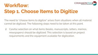 Digitization workflow | PDF