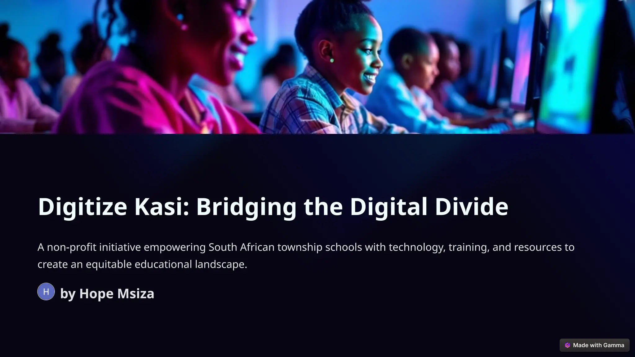 Digitize Kasi Bridging the Digital Divide | PPT