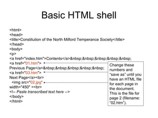 Digitizing a local history collection on a shoestring | PPT