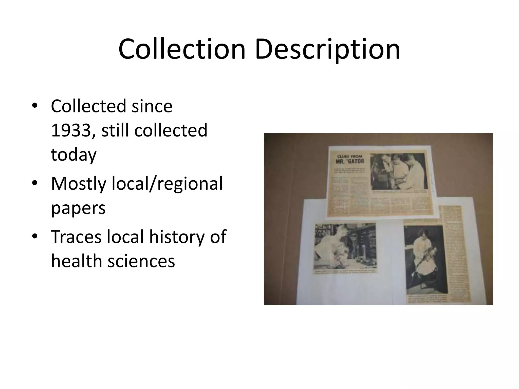 Digitizing a newspaper clippings collection: a case study in small ...