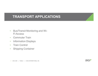 Digi transport family - product overview | PDF | Internet | Computing