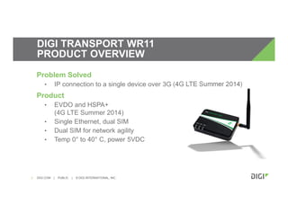 Digi transport family - product overview | PDF | Internet | Computing