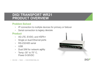 Digi transport family - product overview | PDF | Internet | Computing