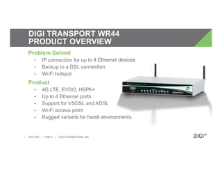 Digi transport family - product overview | PDF | Internet | Computing