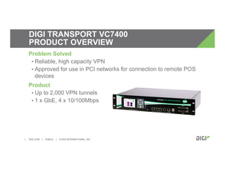 Digi transport family - product overview | PDF | Internet | Computing