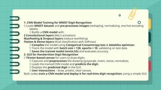 Digit recognition Model................. | PPT