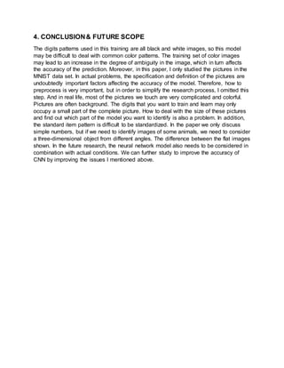 Digit recognition using mnist database | DOCX