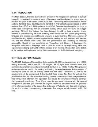Digit recognition using mnist database | PDF