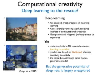 Creativity through deep learning | PPT