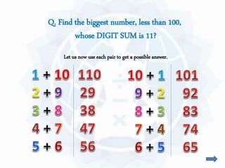 Maths Fun with Digit Sums | PPT