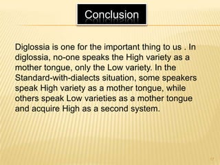 Diglossia | PPTX