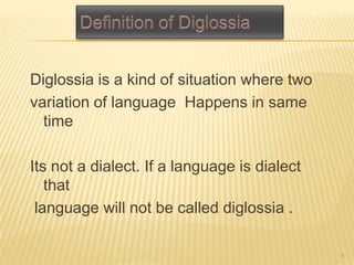 Diglossia | PPTX