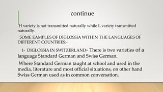 Diglossia | PPTX