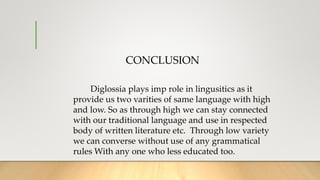 Diglossia | PPTX