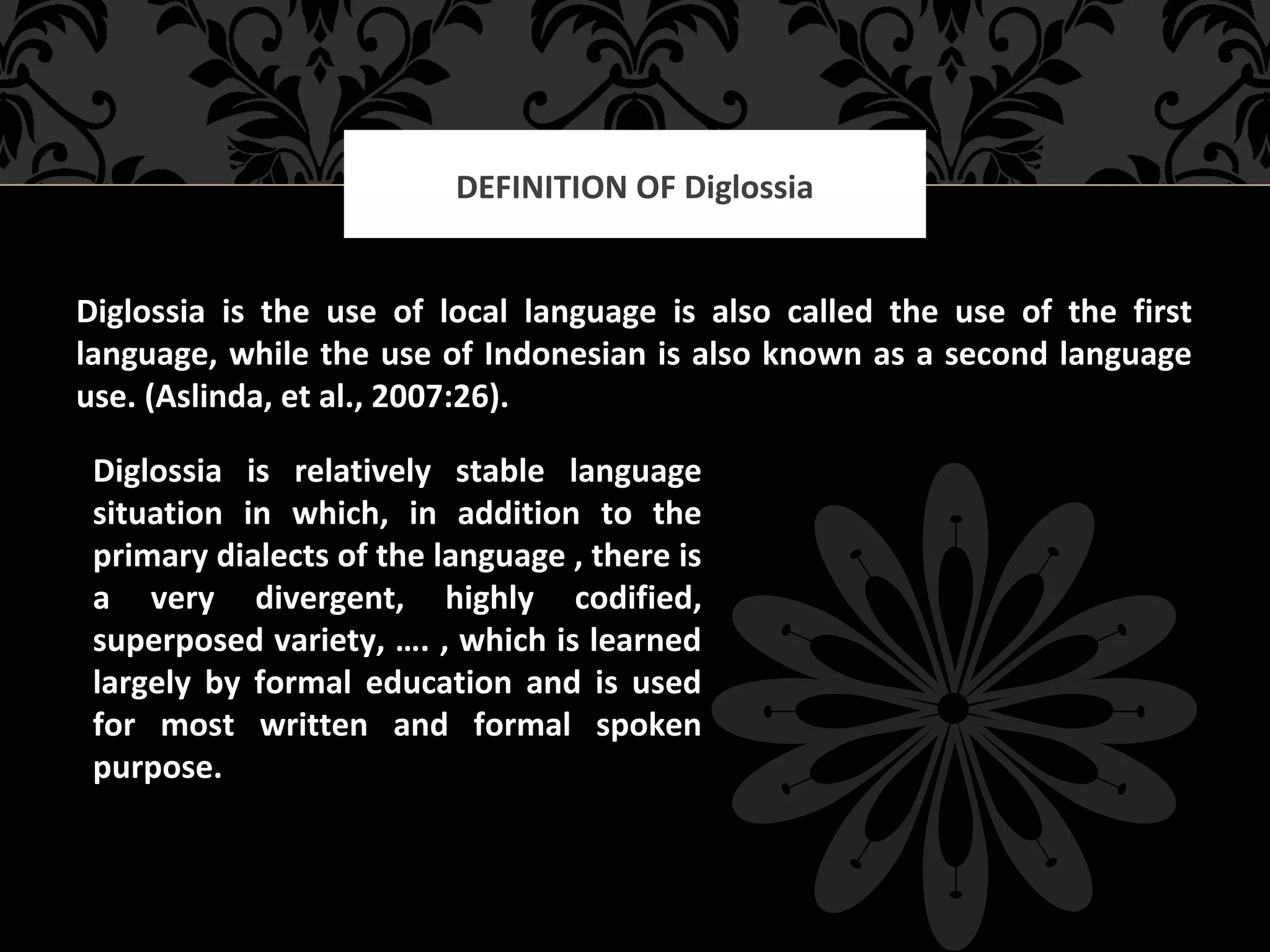 Diglossia | PPT