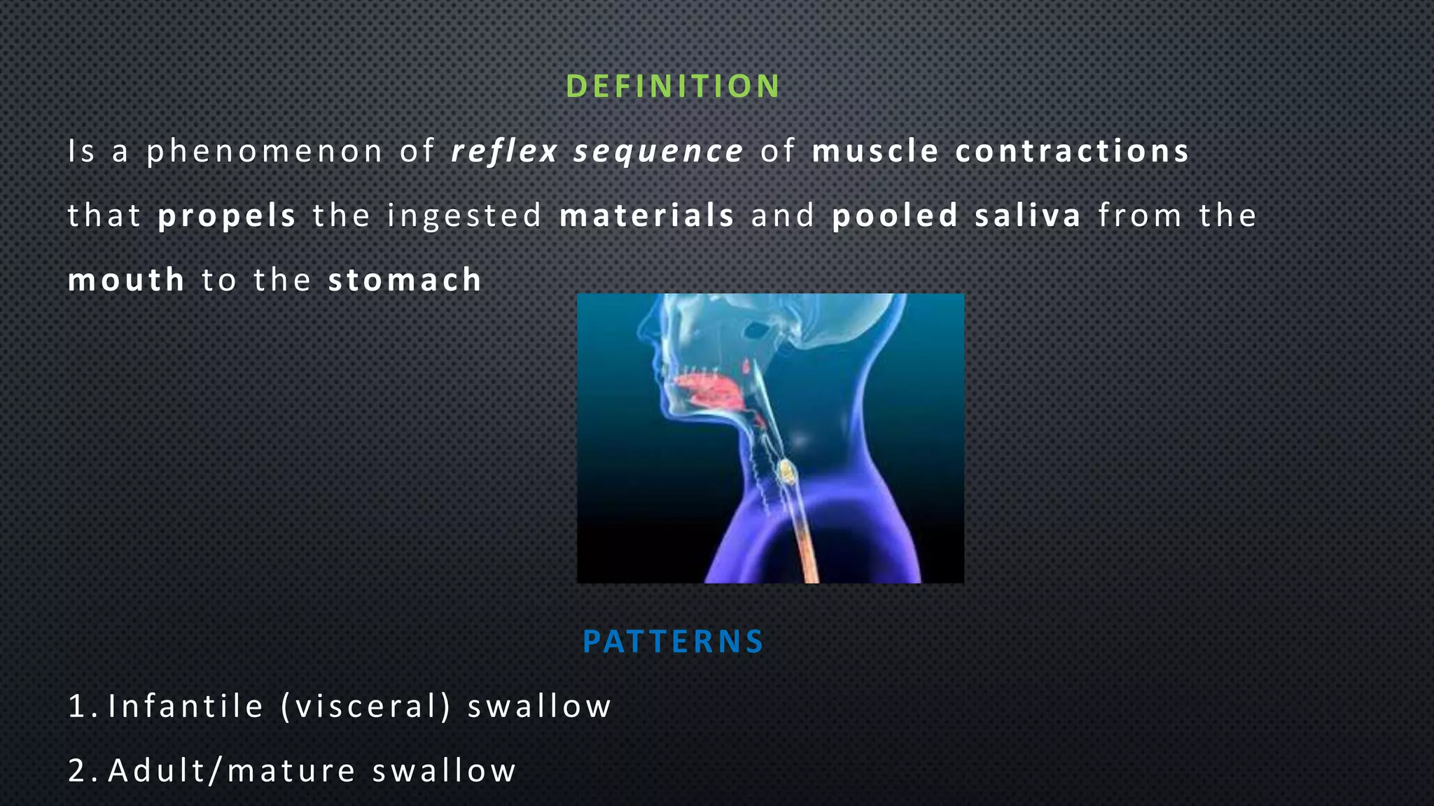 DEGLUTTITION (SWALLOWING) | PPTX