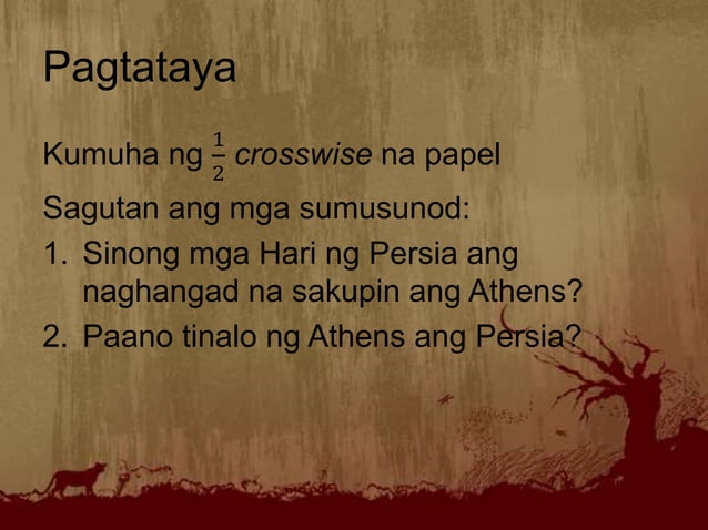Ang Banta ng Persia | PPTX