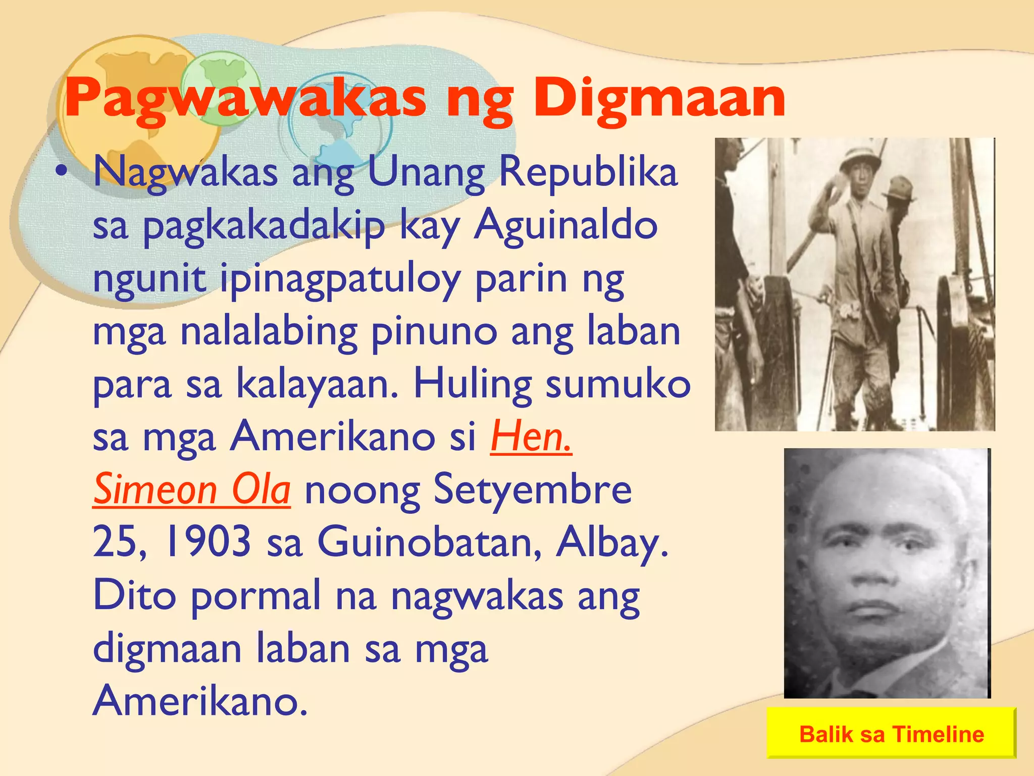 Digmaang Pilipino – Amerikano | PPT