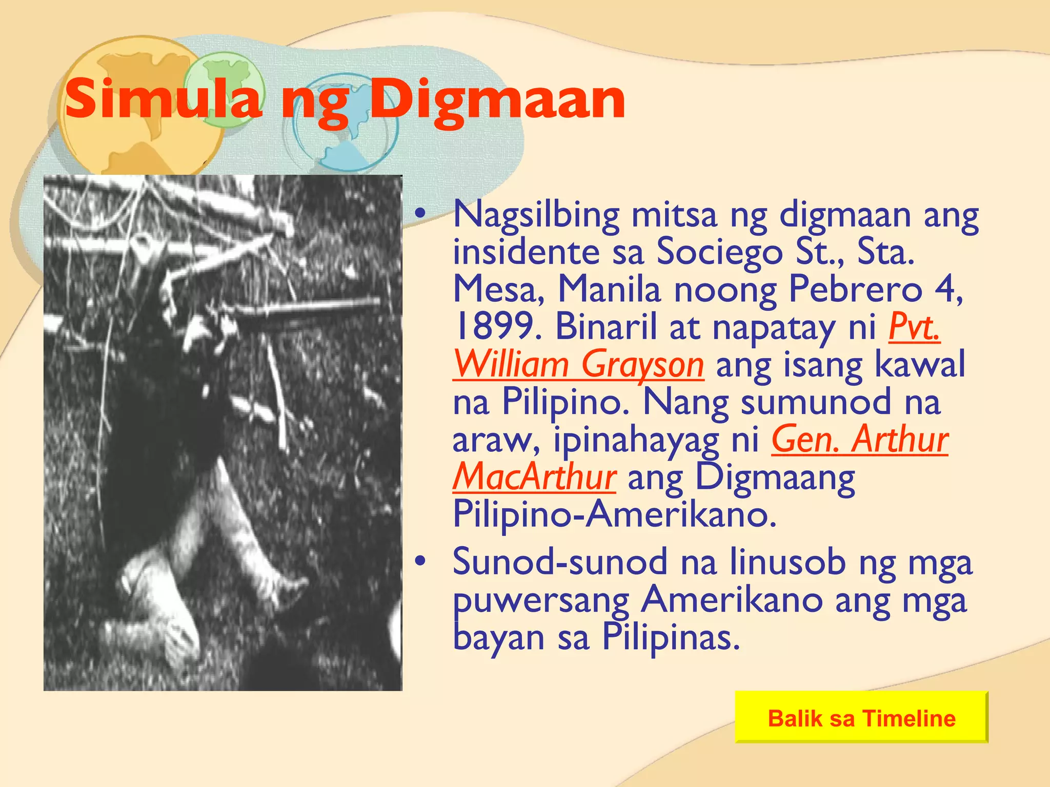 Digmaang Pilipino – Amerikano | PPT